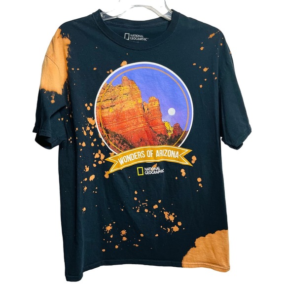 National Geographic | Shirts | National Geographic Black Acid Wash ...